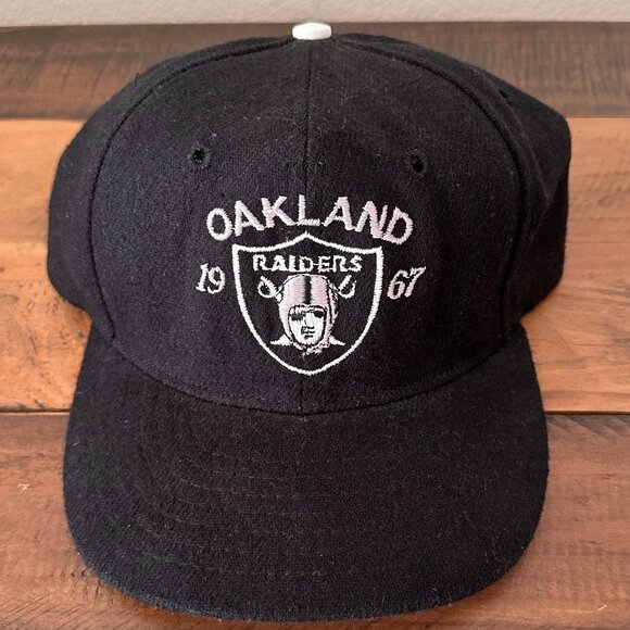 Roman | Accessories | Vintage Oakland Raiders 967 Black Wool Hat Cap ...